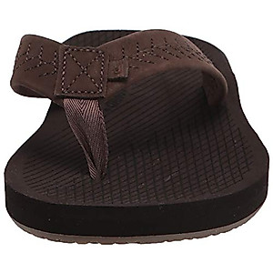 Quiksilver Men's Left COASTA Sandal, Brown/Brown/Brown, 6