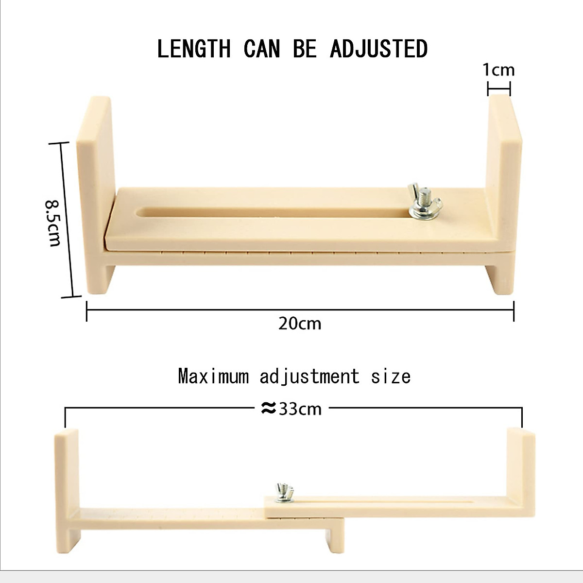 iDili Braided Thread Holder Jig, DIY Hand-Knitted Rope Woven Holder, Hand Bracelet Rope Making Tool Rope Braided Fixing Frame Plate, DIY Craft Braiding Tool with Scale, Adjustable Length