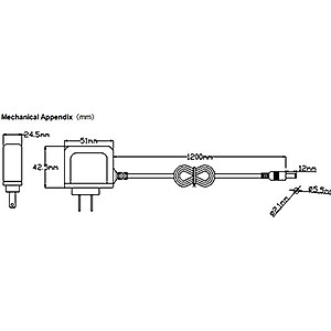 Compact 12V DC, 300mA, Quality Regulated Power Adapter. 2.1mm ID, 5.5mm OD. Can Handle 100VAC - 240VAC.