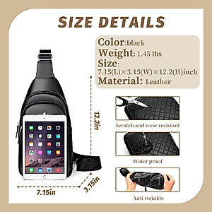 FSD.WG sling Backpack for Men Chest Bag Crossbody Shoulder Bags Travel Bag Purse for Men with Water Resistant