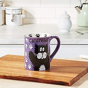 Our Name is Mud “Catffeine” Stoneware Mug, 16 oz.