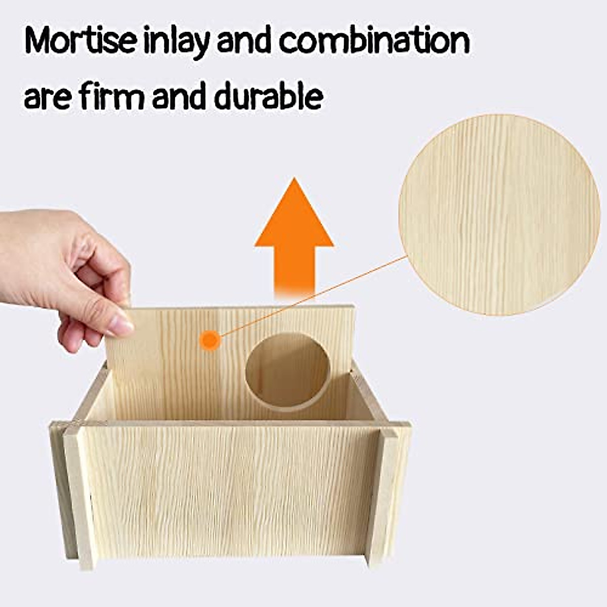 Wooden Multi-Chamber Hamster Maze Small Animal Hideout Playground Mouse Tunnel Exploring Toys for Gerbils Dwarf Hamsters and Other Small Rodents