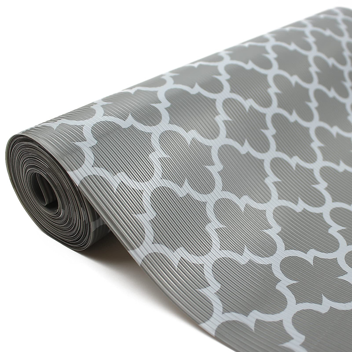 Gantan Shelf Liners,17.5Inch x 30FT(360"),Non Slip Drawer Liner,Washable Refrigerator Mats, Waterproof Cabinet Liner for Closet Wire Rack Kitchen Refrigerator Pantry Dresser(Clear)