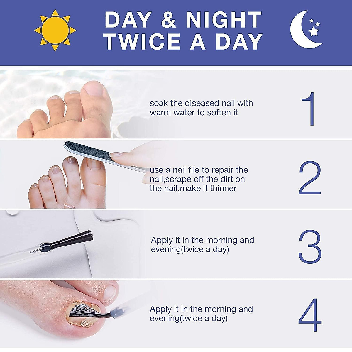 Toenail Fungus Treatment Extra Strength: Fungal Nail Renewal Liquid - Toe Nail Fingernail Repair for Damaged Discoloration Nails (1oz)