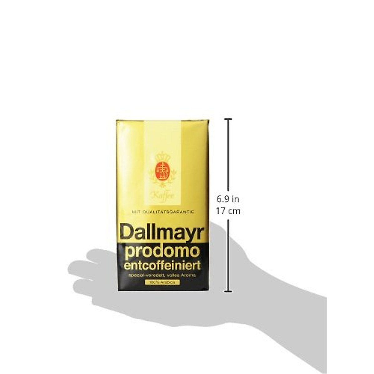 Dallmayr Decaffeinated Ground Coffee, 17.6 Ounce