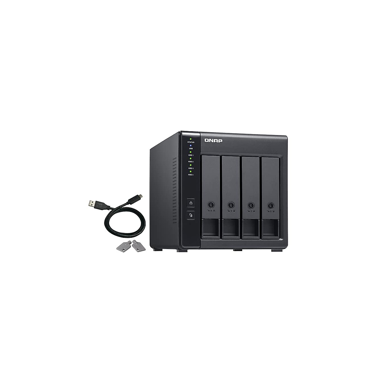 QNAP TR-004 4 Bay USB Type-C Direct Attached Storage (DAS) with hardware RAID (Diskless)