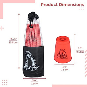 yeesport Sport Stacking Cups, 24pcs Sports Stacking Cups Speed Training Game for Challenge Competition Travel Party Gift for Kids and Adults (Blue & Red)