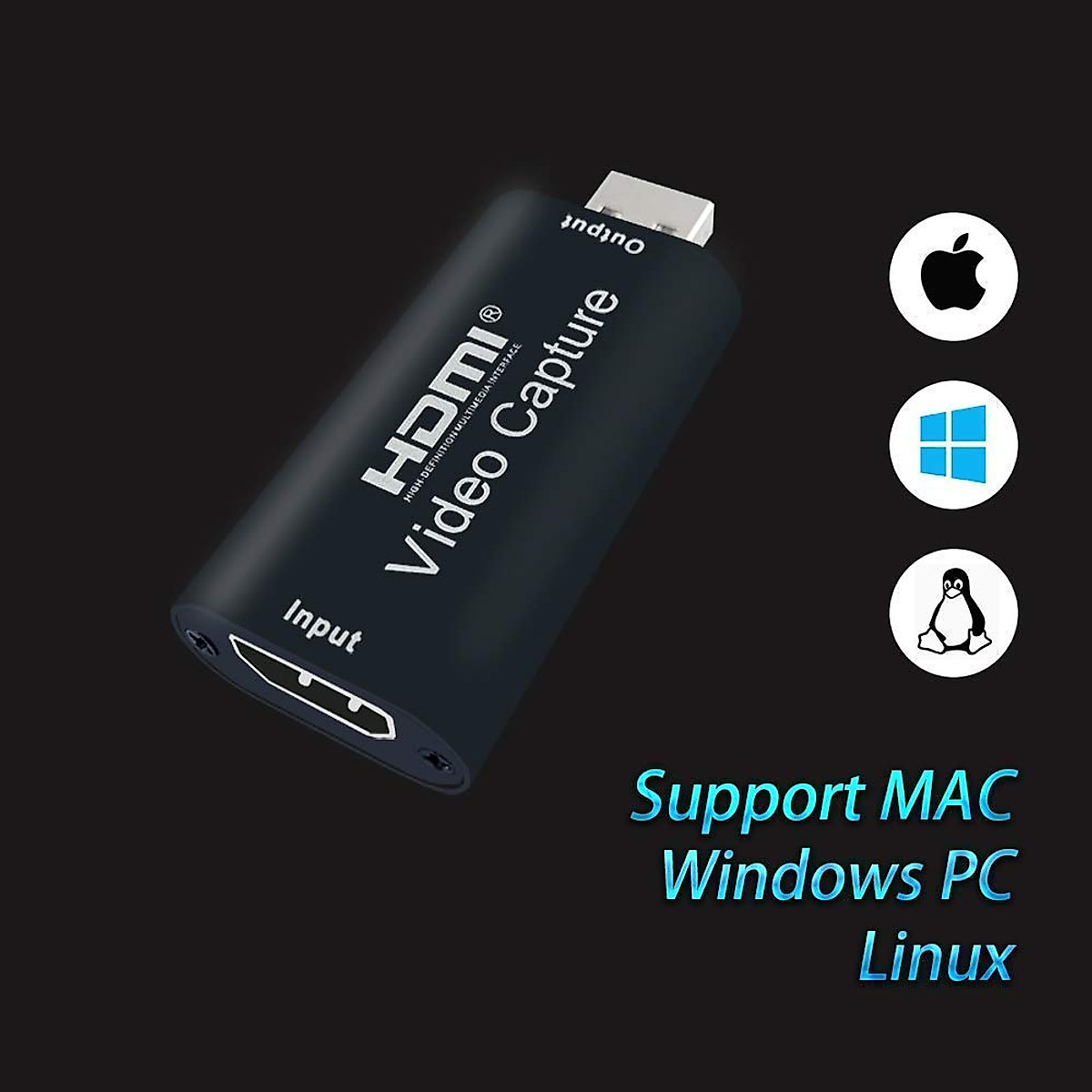 Panoraxy HDMI to USB Capture Card with 3fts HDMI Cable