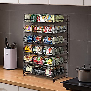 2 Pack- SUFAUY Can Rack Organizer, Stackable Can Storage Dispenser Holds up to 72 Cans for Kitchen Cabinet or Pantry, Bronze
