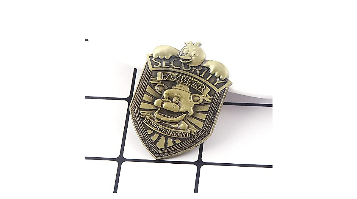 FNAF Fazbear Security Guard Badge - Cosplay Brooch Pin