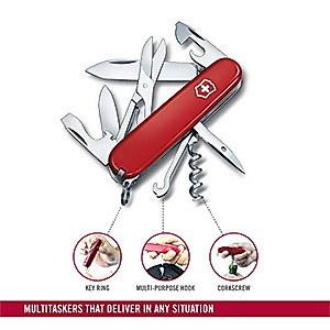 Victorinox Swiss Army Climber Pocket Knife (Red)