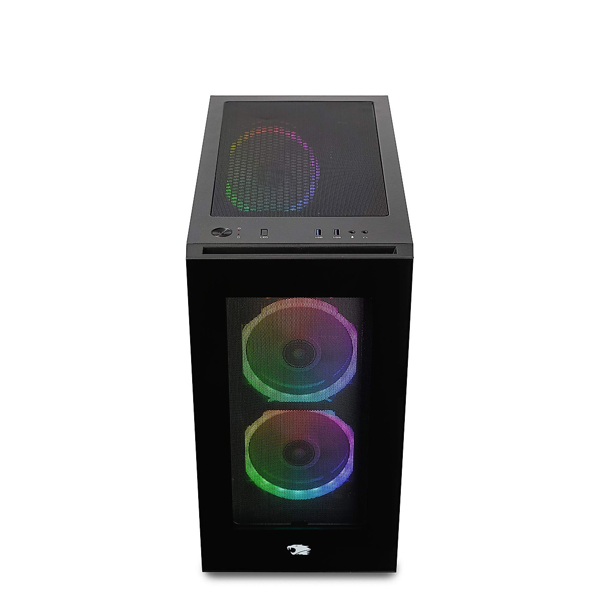 iBUYPOWER Pro Gaming PC Computer Desktop Element Mini 190A (Ryzen 3 3100 3.6GHz, NVIDIA GeForce GT 710 1GB, 8GB DDR4, 480GB SSD, WiFi Ready, Windows 10 Home)