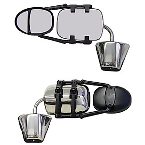 Prime Products 30-0083 XLR Dual Head Ratchet Series Clip-On Tow Mirror