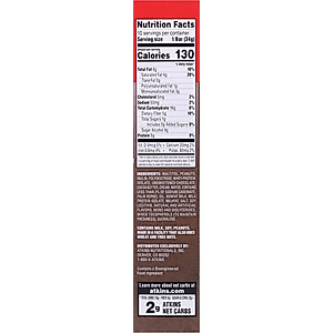Atkins Endulge Caramel Nut Chew Bar, Dessert Favorite, 1g Sugar, Good Source of Fiber, Low Sugar, 10 Count