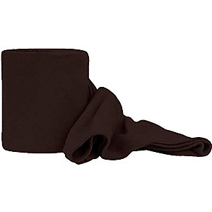 The Home Talk Store Polar Fleece Bed Blanket | Thermal Lightweight Spread | Poly-Fiber | All Season Cozy Throw Paw Blankets for Dogs, Cats | Pet Blankets | Twin Size | 56’’ x 92’’ | Coffee Brown