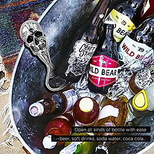 Homestia Skull Beer Bottle Opener Bartender Bottle Opener Vintage Dad Gift Birthday Gift for Beer Lovers, Luxury Camping Gifts RV Gifts Cool Kitchen Gadgets