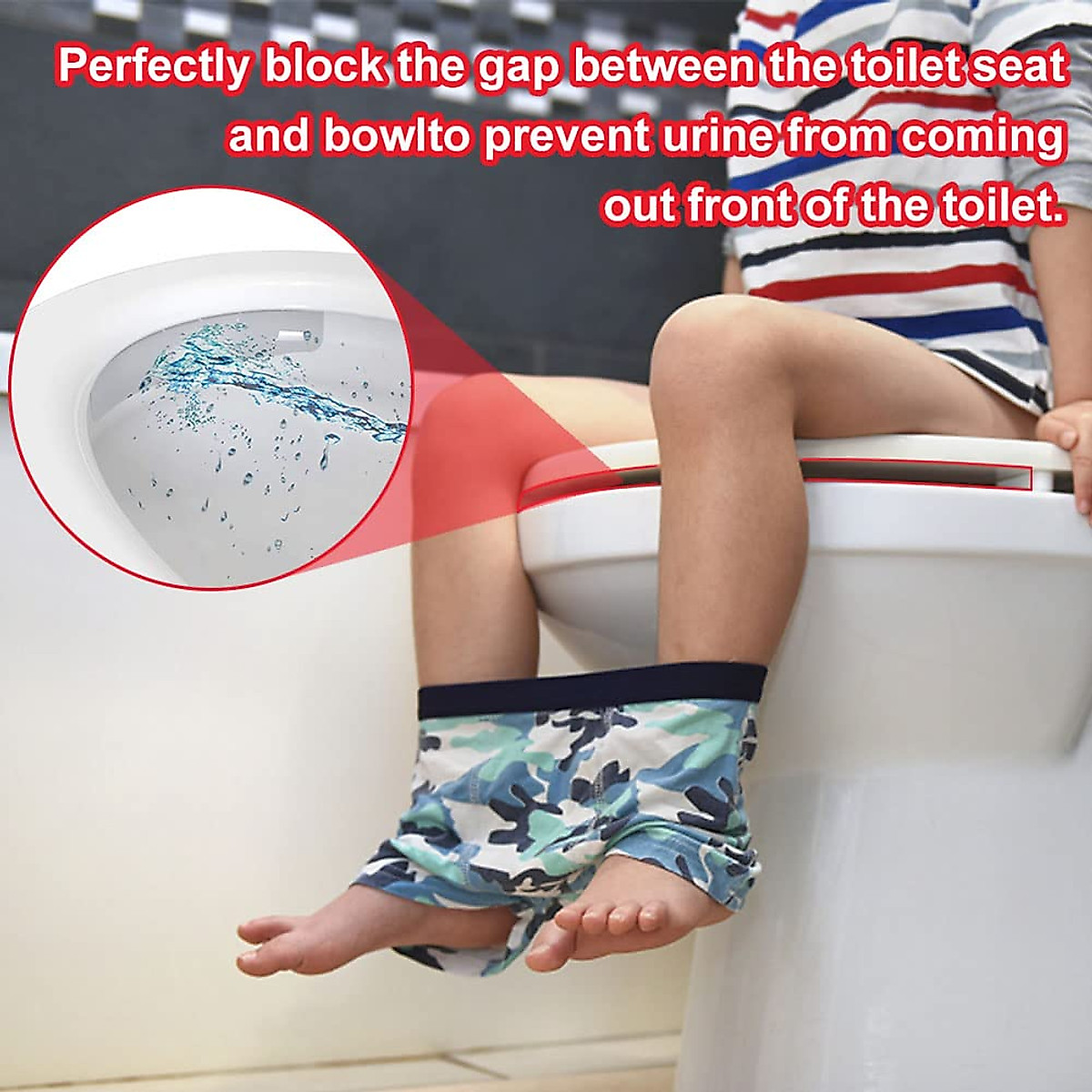 Toilet Seat Splash Guard, Pee Guard for for Kid Adults Urine Deflector for Toilet Seat Potty Training Splash Guard, Prevent Peeing Splash Between Toilet Seat Cover and Bowl