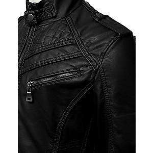 DECIMAL Men's Black Genuine Lambskin Leather Biker Jacket VINTAGE REAL MOTORCYCLE JACKETS FOR MEN (XX-LARGE)