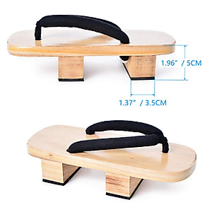 Japanese Wooden Clogs Sandals Japan Traditional Shoes Geta With Tabi Socks (US 8/25.5cm)