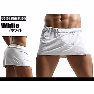 HKESS Men Wearable Bath Towel Soft Microfiber Magic Sexy Man Swimming Short Pants Blanket Beach Towels,Blue