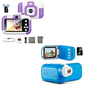 Camera for Kids 3-10 Years,Kids Digital Camera Christmas Birthday Gifts for Boys and Girls,2.4 Inch 1080p Dual Lens Children Video Camera Toys (32G)