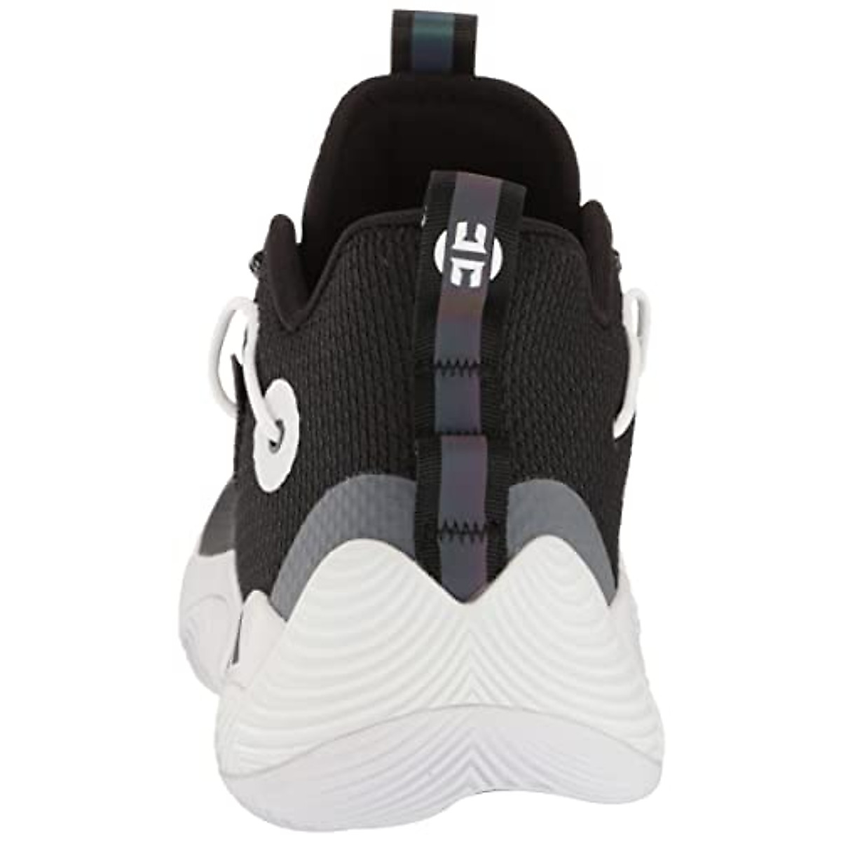 adidas Unisex Harden Stepback 3 Basketball Shoe, Core Black/White/Core Black, 7.5 US Men