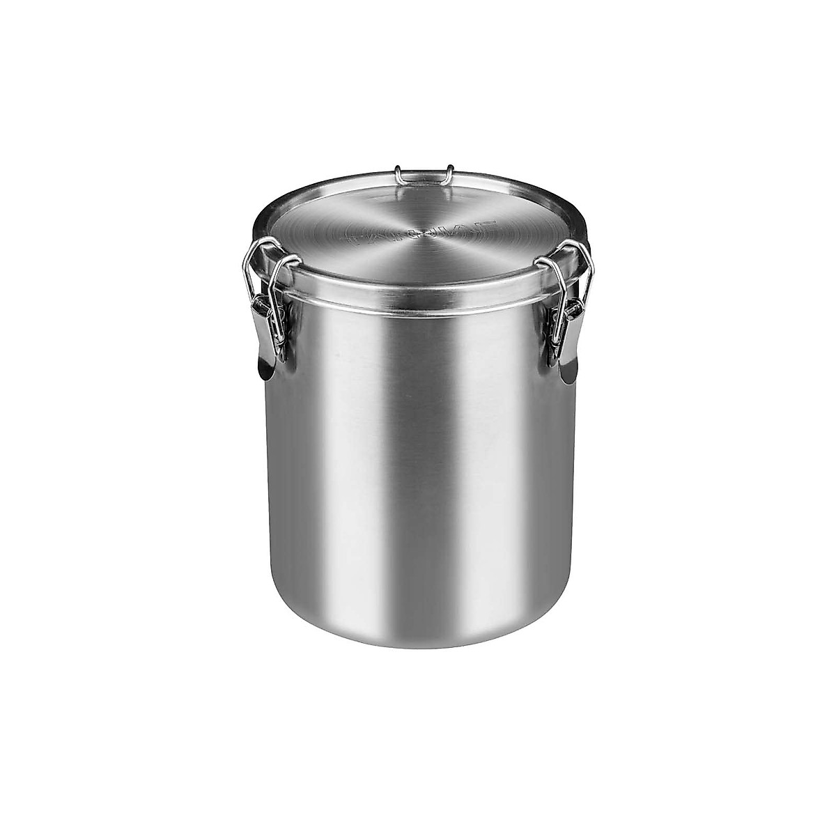 Tanjiae Stainless Steel Coffee Canister for Ground Coffee | 100% Airtight Metal Food Storage Container with Lid Sealed - Keep Coffee Beans, Sugar, Tea Fresh for Months (56 fl oz)