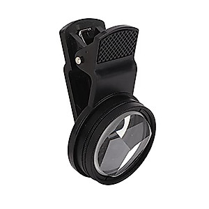 37mm Cellphone Camera Lens Filter, Portable Universal Clip On Three Sided Differentiation Effect Lens Filter, HD Less Light Reflections Phone Lens Filter for Most Smartphone