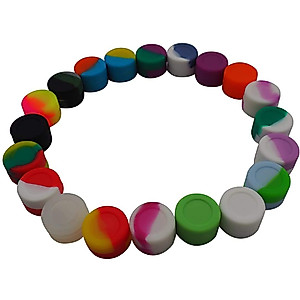 Gentcy Silicone 3ml Lots Silicone Container Box 18 colors 1000pcs