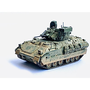 US M2A3 Bradley Fighting Vehicle Dusty Version 1/72 ABS Tank Pre-Built Model