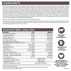 NutriSource High Plains Select Grain-Free Dog Food, Made with Beef, Trout and Turkey Meal, 15LB, Dry Dog Food