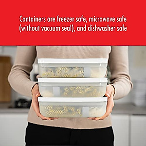 ZWILLING Fresh & Save Flat Lunch Box Large, Airtight Food Storage Container, Meal Prep Container, BPA-Free, Semi-transparent