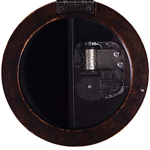 Cottage Garden Count Your Blessings Inspirational Amber Earth Tone Jeweled Round Music Box Plays How Great Thou Art