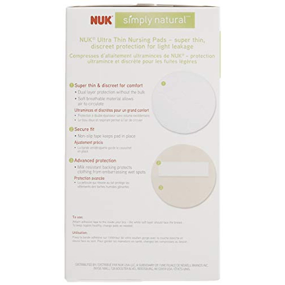 NUK Ultra Thin Disposable Nursing Pads, 66ct