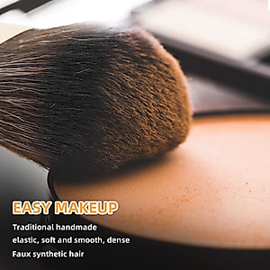 Pimoys 9PCS Travel Makeup Brushes Set, Mini Make Up Brushes with Case Portable Synthetic Brushes for Foundation Blush Powder Eye Shadow Cosmetics