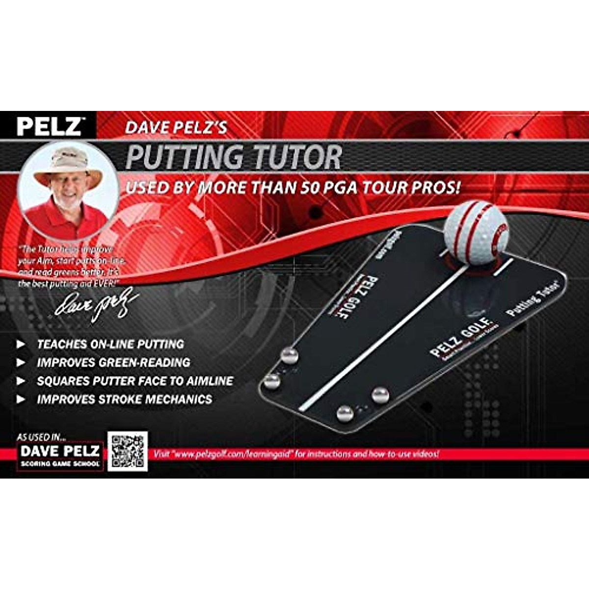 Pelz Golf DP4007 Putting Tutor black, standard