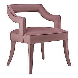 TOV Furniture Tiffany Modern Upholstered Dining Room Chair, Pink