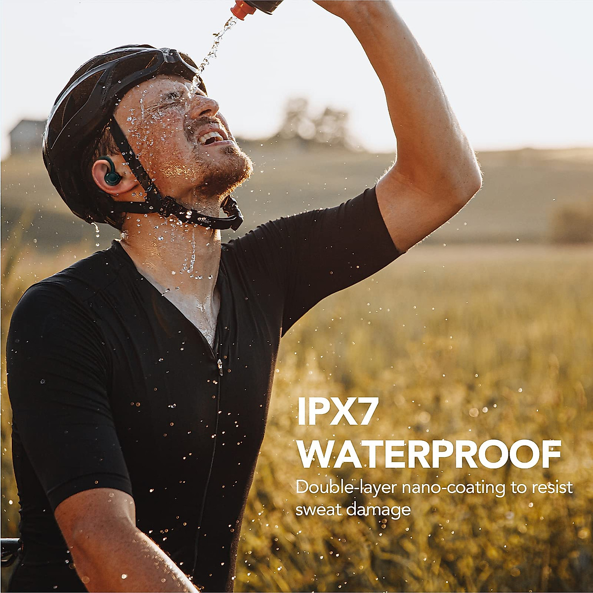 taobosec Bluetooth Headphones, Bluetooth Earbuds, HiFi Stereo Sound, Bluetooth 5.1, IPX7 Waterproof, 50 Hours Playtime with Charging Case, Suitable for Work, Games