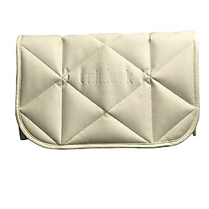 Padded Vegan Leather Portable Changing pad Mat | Play mat Baby Toddler Infant by Uniklook | Reversible | Tummy Time Mat Play Time | Waterproof Baby Infant Floor Mat 16”x30” (Rectangular, Cream)