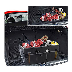 Car Trunk Organizer Car Soft Felt Storage Box Cargo Container Box Trunk Bag Stowing Tidying Holder Multi-Pocket