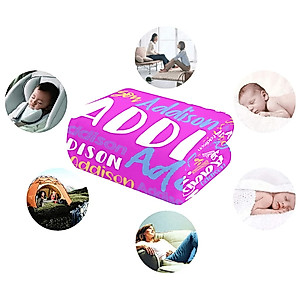 Dr.TOUGH Personalized Blanket for Kids Personalized Name Blanket Personalized Kids Adults Monogrammed Blankets and Throws Christmas Birthday Valentines Day Gift