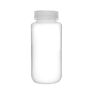 EISCO Reagent Bottle, 500ml - Wide Mouth with Screw Cap - Polypropylene - Translucent
