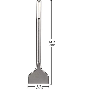 Firecore FS18626 3-in Wide SDS Max Scaling Chisel, Compatible with SDS Max Hammers (3" X 12")