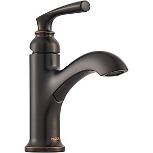 Hilliard 1+3 Hole 1 Lever Handle Mediterranean Bronze Lavatory Faucet