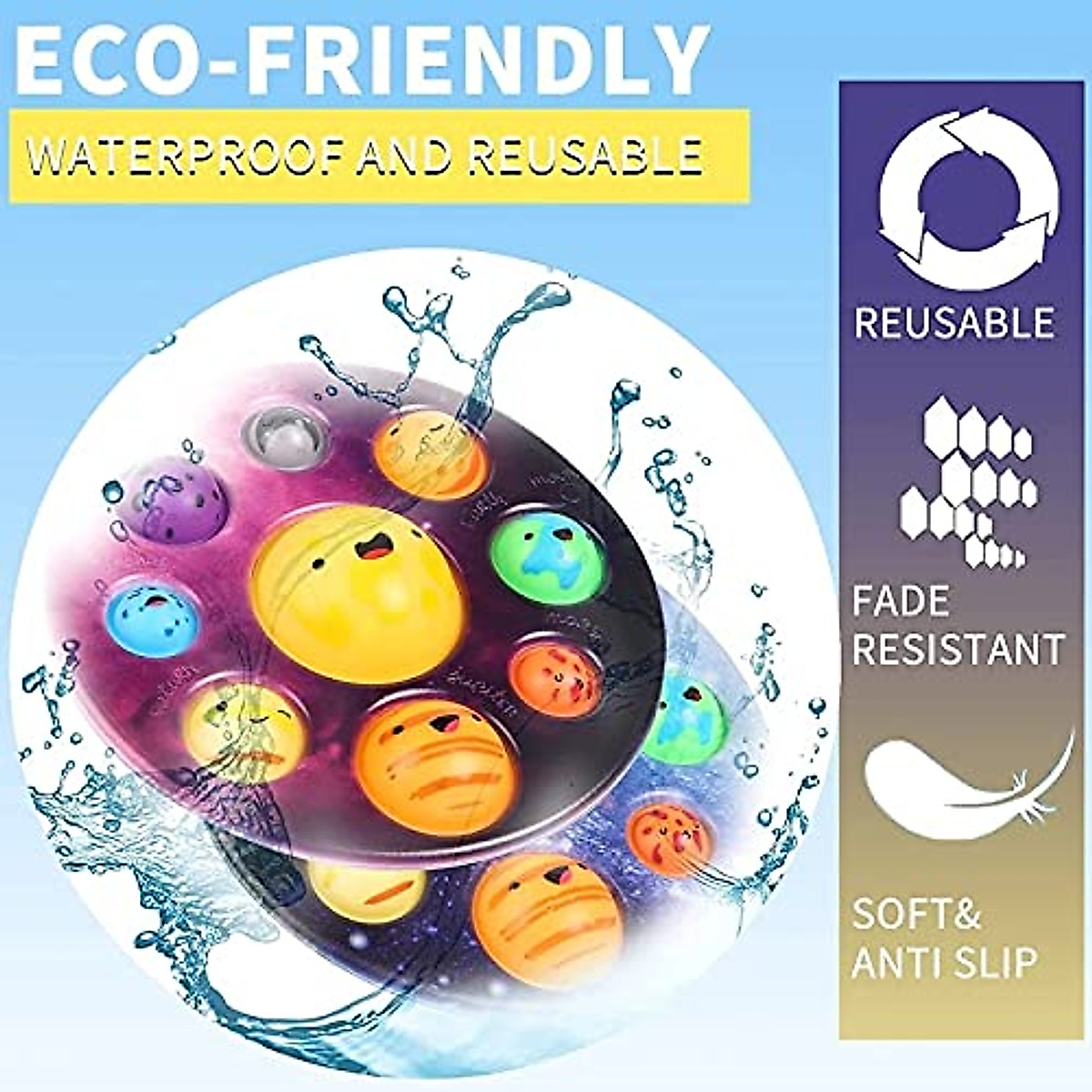 Solar System Dimple for Kids Simple Planet Dimple Oversize Poppet Fidget Toy Space Astronomy Space Toys Educational Toys for Party Favors Christmas Birthday