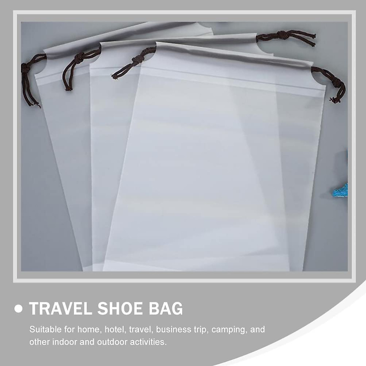 HEALLILY 40pcs Eyelash Packaging Bag Travel Makeup Bags Lash Pouch Eva Drawstring Bags Cosmetics Storage Pouch Small Frosted Packaging Bag Lash Organizer Bag Lash Packing Bags