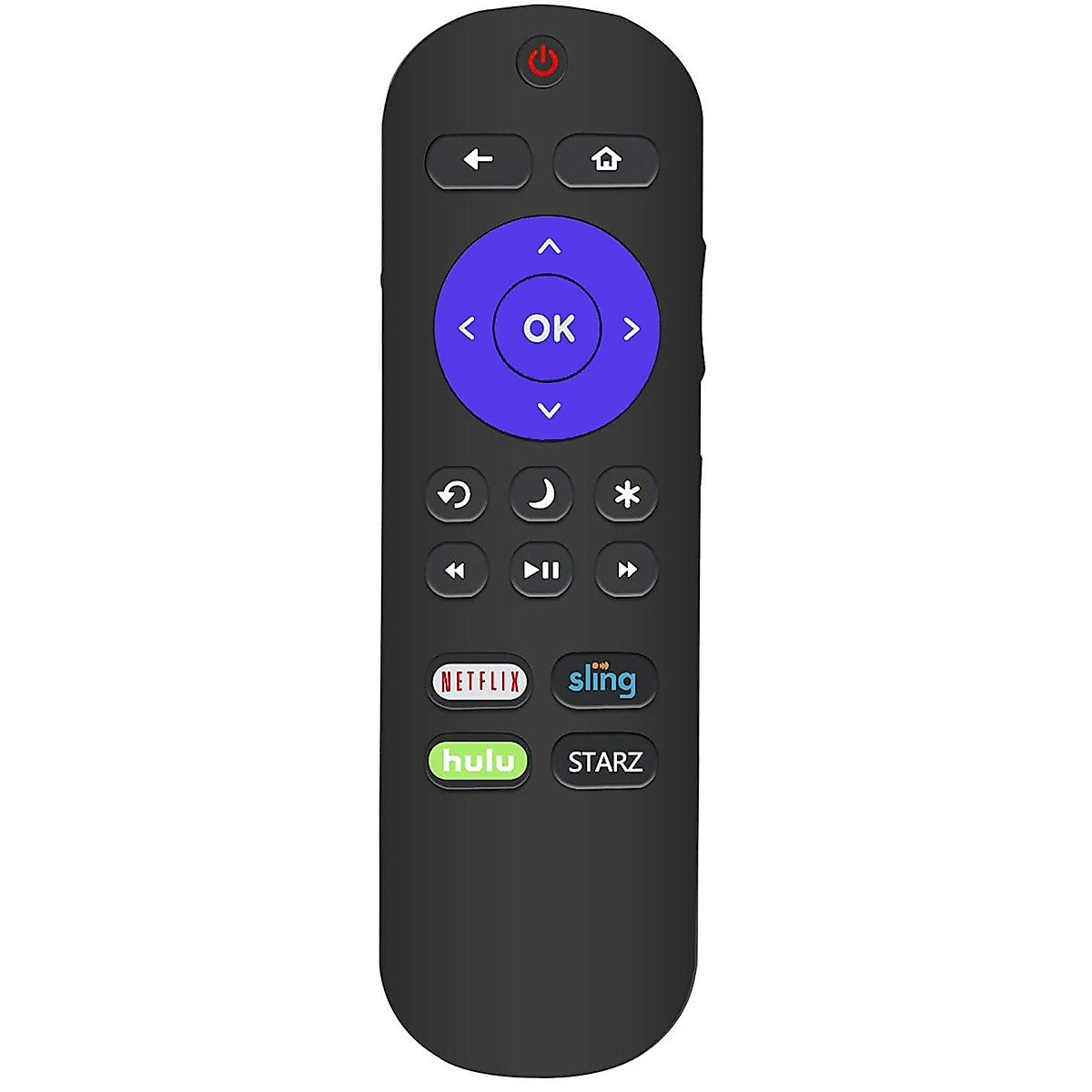 LC-RCRUS-18 Remote Control Compatible with Sharp Roku TV LC-32LB591U LC-55LBU591U LC-50LBU591U LC-43LBU591U LC-65LBU591U LC-32LBU591U 398GR10BESPN0002 LC-32LB481U LC-43LB481C LC-43LB481U