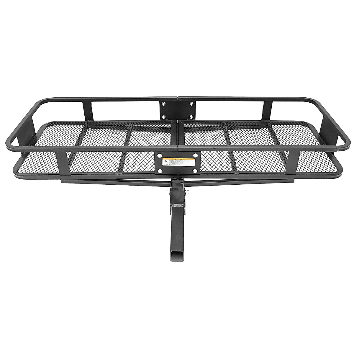MaxxHaul 70103 500 lb. Capacity Steel Hitch Mount Folding Cargo Carrier Mesh Basket Fits 2 inch Hitch Receiver 60 x 21 x 6.5 in For Car SUV Pickup Truck Van Camping Traveling