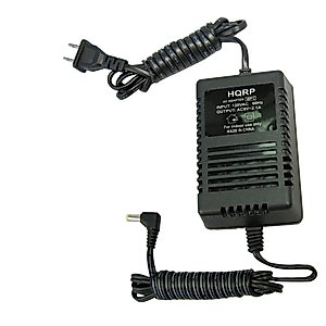 HQRP AC Adapter Compatible with Rocktron 006-1101 Replifex, Xpression, Blue Thunder, MIDI Mate, All Access, Banshee, Banshee 2, Hush Super C, Gainiac 2, Intellifex, Power Supply Cord 0061101