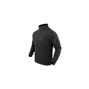 Condor Elite 607-002-XL Quarter Zip Pullover BLACK, XL